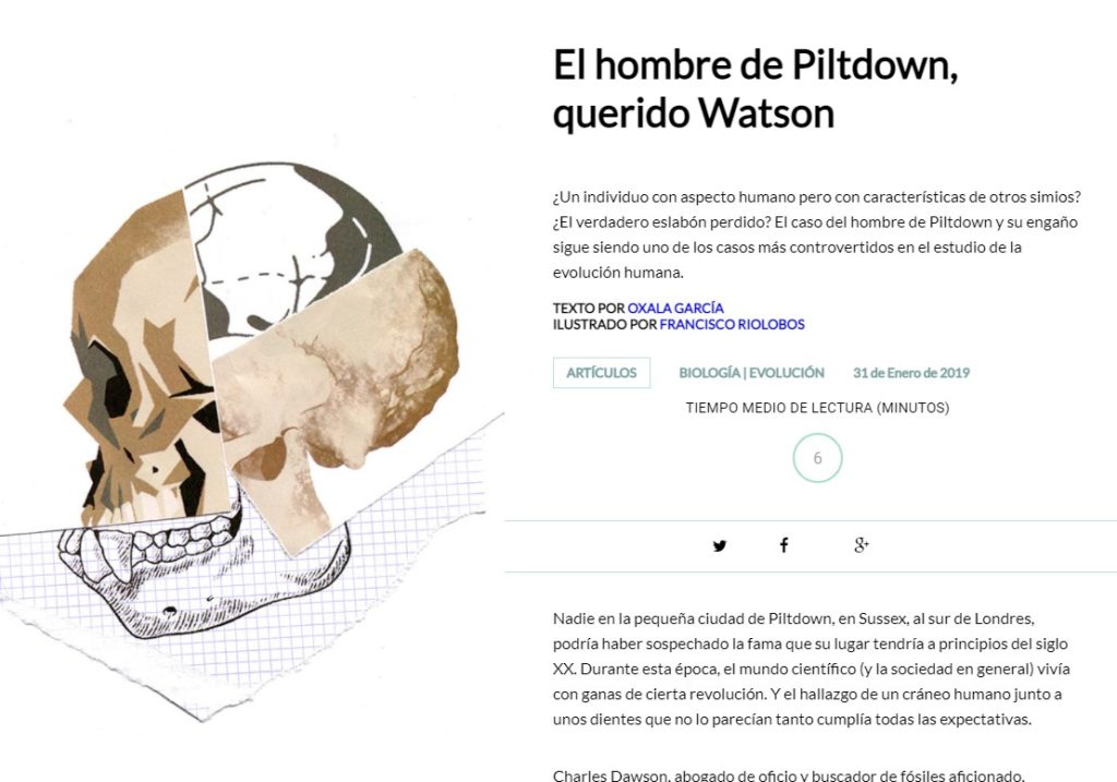 The Piltdown Man - Francisco Riolobos- Illustration and Design